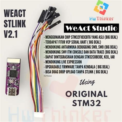 Jual Weact Stm32f411ceu6 Stm32 Stm32f4 Arm Cortex M4 Blackpill Flety V3