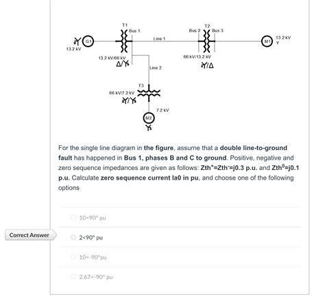 Solved For The Single Line Diagram In The Figure Assume