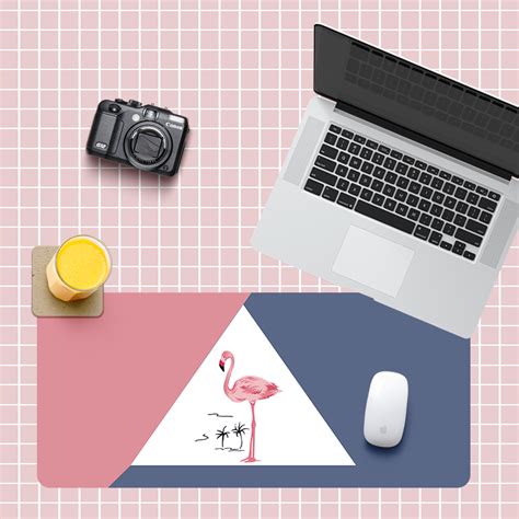 鼠标垫超大号可爱女加厚锁边广告定制定做电脑家用办公快捷键大全二次元卡通动漫禁欲系简约女生日系书桌垫子 虎窝淘