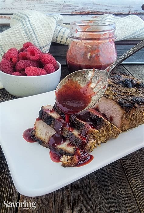 Easy Roasted Raspberry Chipotle Sauce Sweet Smoky Spicy