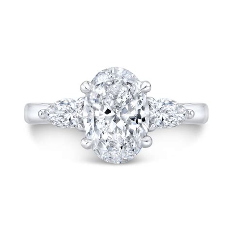 3 Stone Oval Engagement Ring