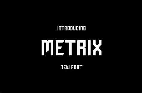 Metrix Font Dfonts