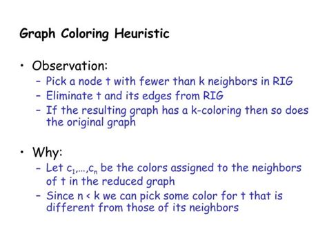 0015register Allocation Graph Coloring Ppt Programming Languages