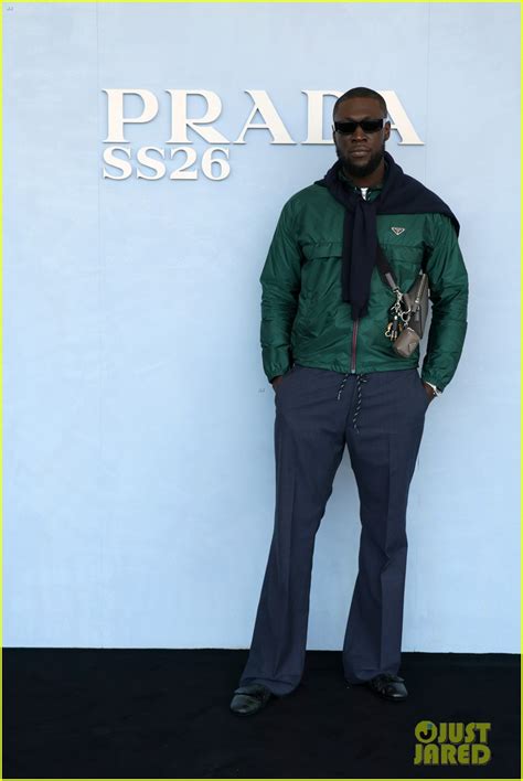 Benedict Cumberbatch Archie Madekwe And Benito Skinner Sit Front Row At Prada Mens Show In Milan