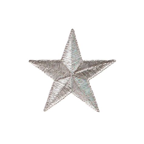 2 12 Inch Silver Star Patch Astronomy Astrology Embroidered Iron On