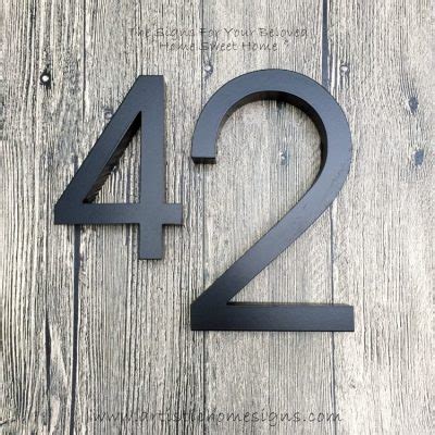 Black Coating Weather Resistant House Number Address Sign Sign96
