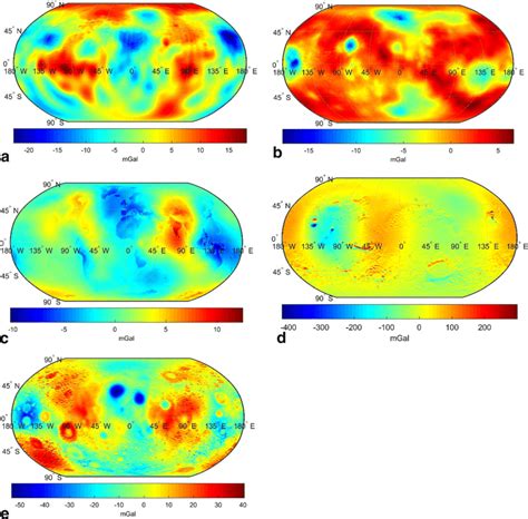 Differences Between Values Of The Topographic Gravity Correction Mgal Download Scientific