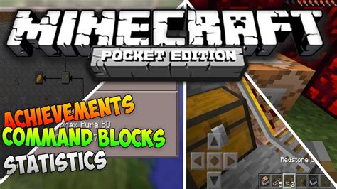 Mcpe Command Blocks Achievements Statistics And More Gameplay Concept Minecraft Pocket