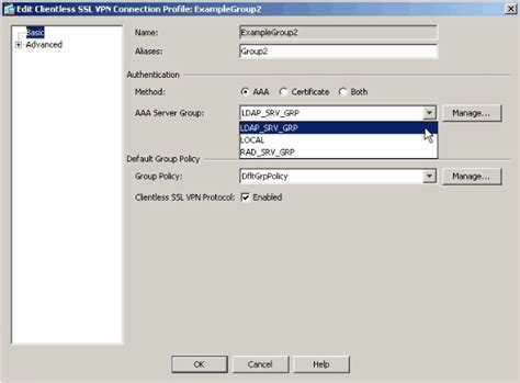 ASA 8 0 Configure LDAP Authentication For WebVPN Users Cisco