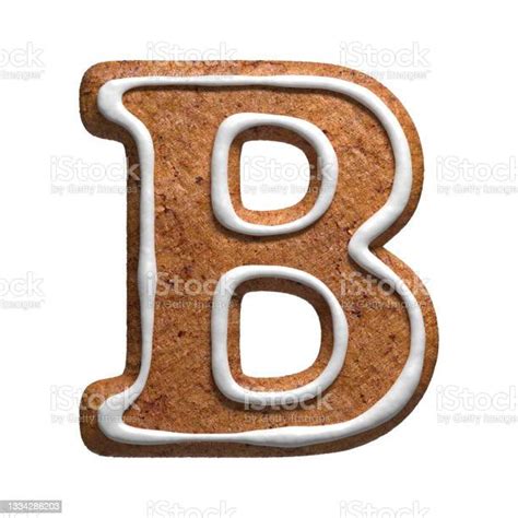 흰색 배경에 고립 된 크리스마스 진저 브레드 쿠키 편지의 3d 렌더링 알파벳의 휴일 음식 기호 쿠키에 대한 스톡 사진 및 기타 이미지 Istock