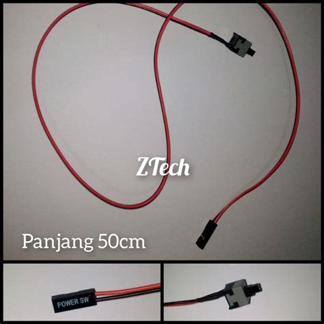 Jual Kabel Tombol Reset Riset Power Sw Switch Mainboard Cpu Komputer Shopee Indonesia