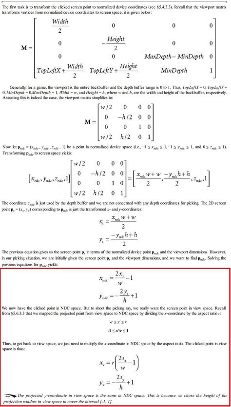 3d What Is The Relation Between View Space And Ndc Stack Overflow