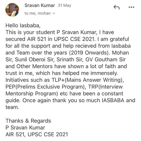 Ranks UPSC CSE Topper S From IASbaba In Top Ranks Makes It Even More Special