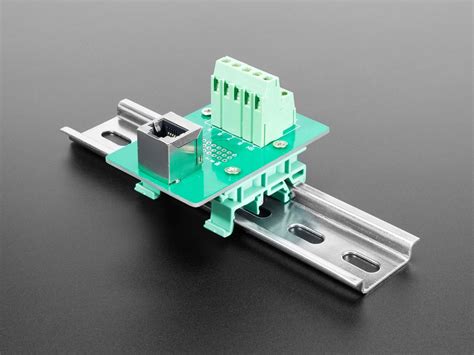 DIN Rail RJ 45 To Terminal Block Adapter Right Angle Buy In Australia ADA3798 Adafruit