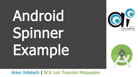 Android Spinner Example Youtube