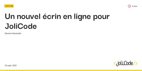 Un Nouvel écrin En Ligne Pour Jolicode Jolicode
