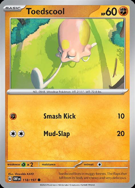 Toedscool Sv3 118 Pokemon Tcg Pok Cards