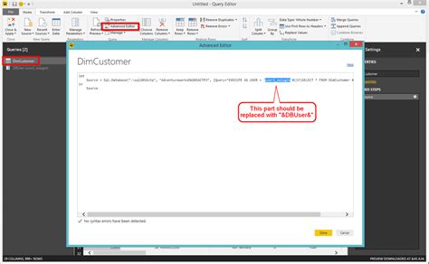 power bi desktop parameters part2 dynamic data masking ddm