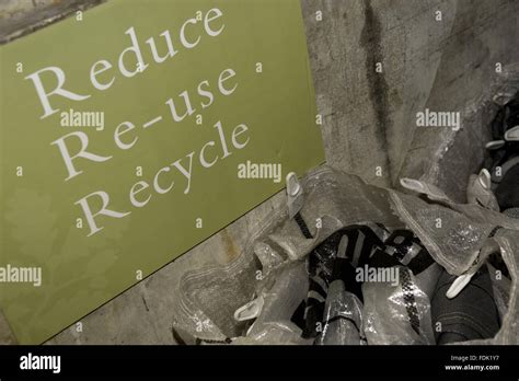 Recycling Area At The Melksham Distribution Centre Wiltshire Stock