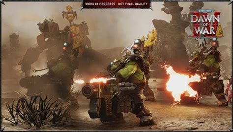 Warhammer 40k Dawn Of War Iv Mixes Ork Lore And First Look At Gameplay