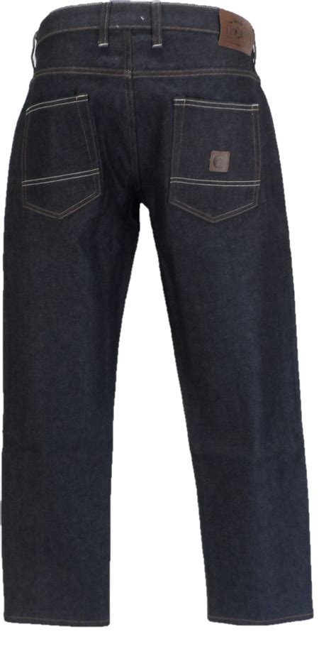 Trojan Mens Raw Denim Straight Leg Jeans Uk Mazeys Uk