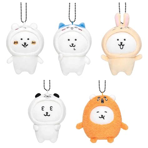 치이카와 변신하자 써버리자 마스코트 인형 5종 [치이카와 하치와레 우사기 퍼그 고로케 옷을 입은 농담곰] 위시버킷