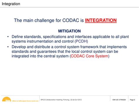 ppt status of iter core software “codac core system” powerpoint