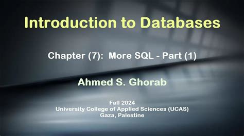 Ch 7 More Sql Part1 Nested Queries Youtube