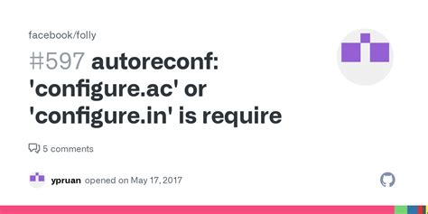 autoreconf configure ac or is require · issue 597 · facebook folly · github