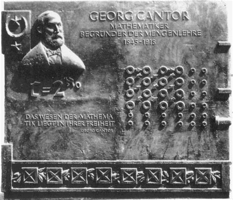 Georg Cantor Memorial Georg Cantor Kp Hart