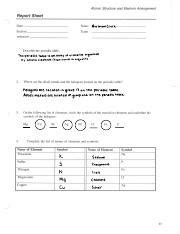 Assignment Lab 4 Atomic Structure And Electron Arrangement Report Pdf Nia The Periodic By