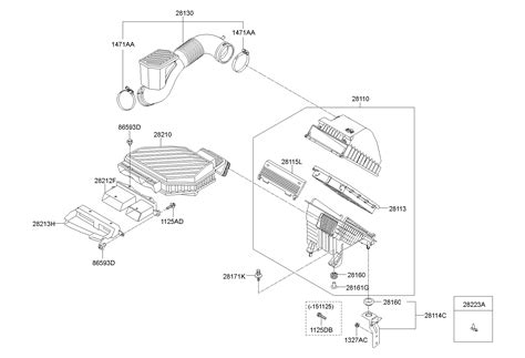 28210 D3200 Duct Assy Air Kia Yoshiparts