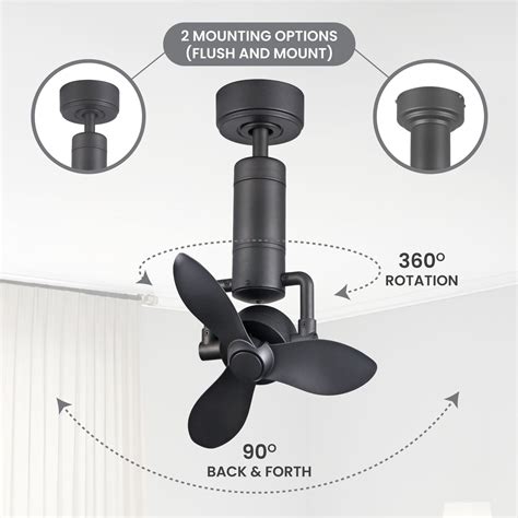 Small Oscillating Ceiling Fans Portable 12v 25w Oscillating Ceiling