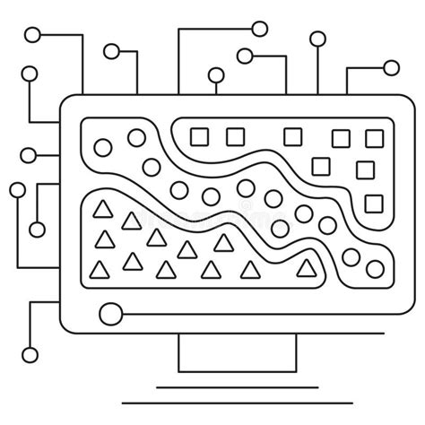 Icon Of Classification In Artificial Intelligence And Machine Learning Stock Illustration