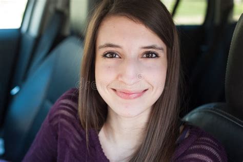 Pretty Girl Smiling Selfie