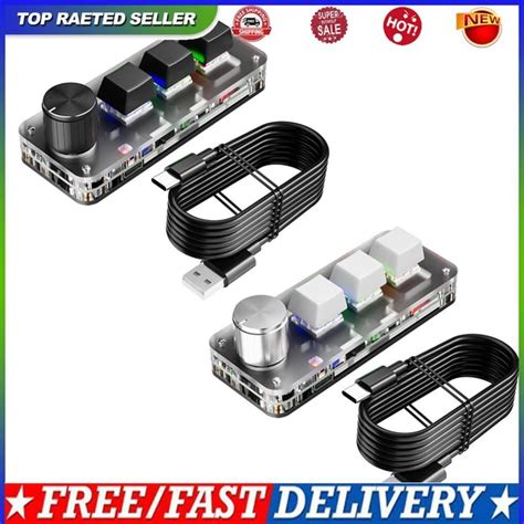 Macro Programmable Keyboard Bluetooth Compatible Hot Swappable Shortcut