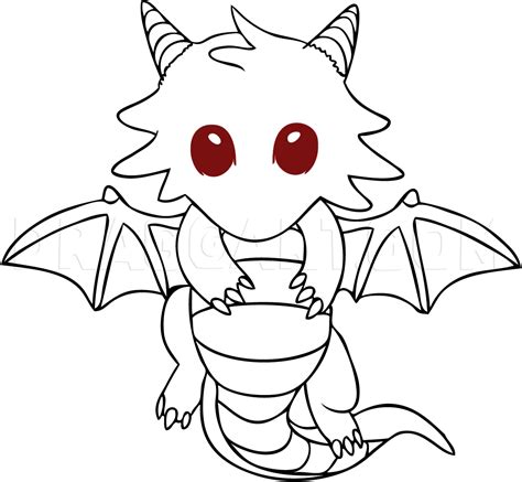 How To Draw Gwee The Dragon Drawing Step By Step By Dawn Dragoart