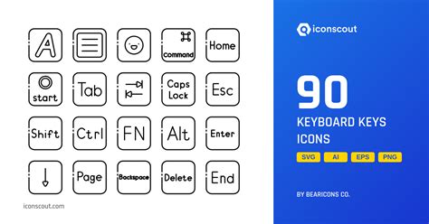 Keyboard Keys Icon Pack 90 Free Download User Interface Icons Iconscout