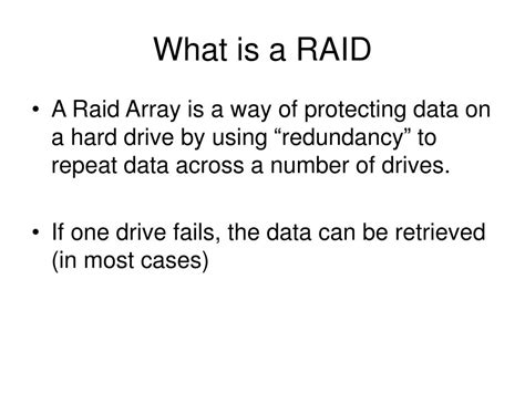 PPT RAID Arrays PowerPoint Presentation Free Download ID 3040176