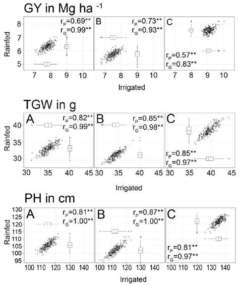 Association Of Grain Yield Gy Thousand Grain Weight Tgw And Plant