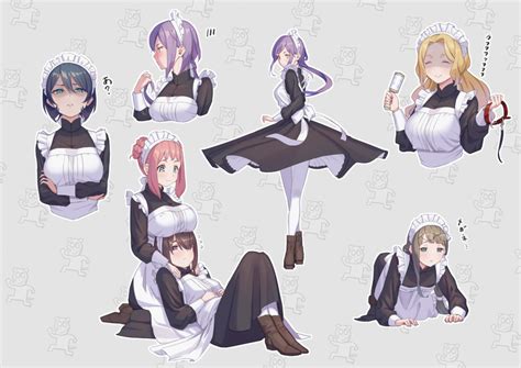 Anime Original Ao Maid Pixiv Id Maid Pixiv Id Fandoms