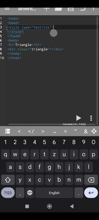 creating triangle using html and css css triangle shortsfeed viral