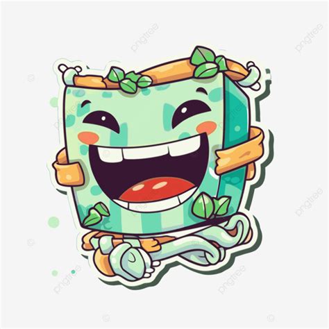 Happy Minecraft Bricks Sticker Vector Braces Sticker Cartoon Png And