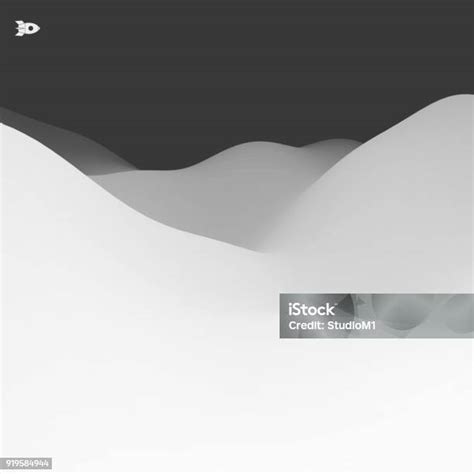 추상 풍경 배경입니다 산악 한 지형 3 차원 벡터 그림입니다 0명에 대한 스톡 벡터 아트 및 기타 이미지 0명 3차원 형태 검은색 Istock
