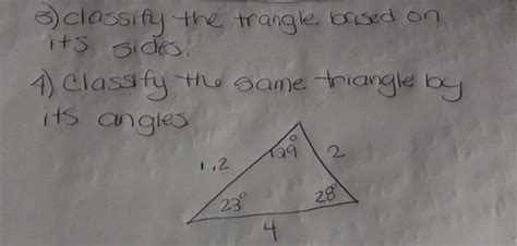 Answered 3 Classify The Trangle Based On Its Bartleby