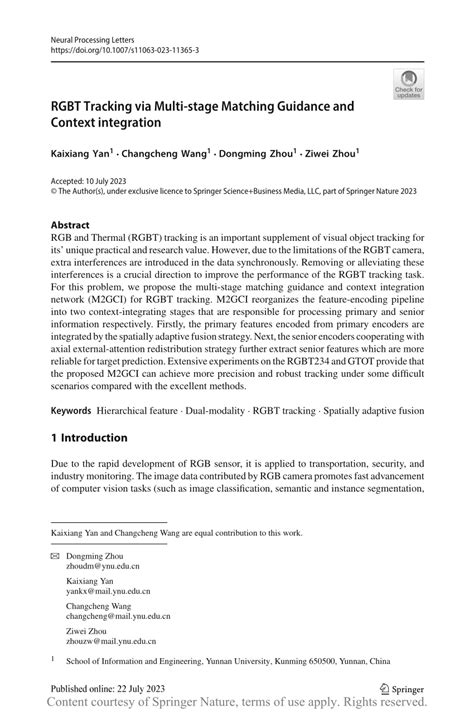 Rgbt Tracking Via Multi Stage Matching Guidance And Context Integration