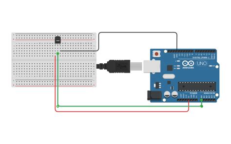 Circuit Design Capteur Temperature Tinkercad