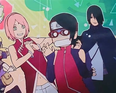 Haruno Sakura Uchiha Sarada Uchiha Sasuke Boruto Naruto Next Generations Naruto Series