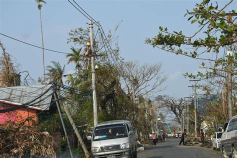 လျှပ်စစ်စွမ်းအားဝန်ကြီးဌာနအနေဖြင့် အလွန့်အလွန် အင်အားပြင်းထန်သော မိုခါမုန်တိုင်းကြောင့် ထိခိုက်ပ
