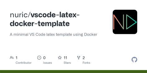 Github Nuricvscode Latex Docker Template A Minimal Vs Code Latex Template Using Docker